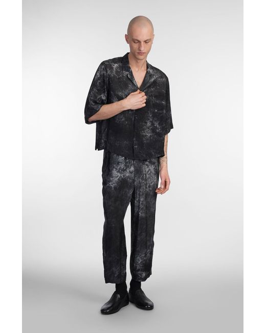 SAPIO N 38 Shirt In Black Triacetate for Men | Lyst