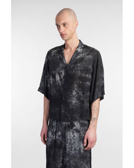 SAPIO N 38 Shirt In Black Triacetate for Men | Lyst