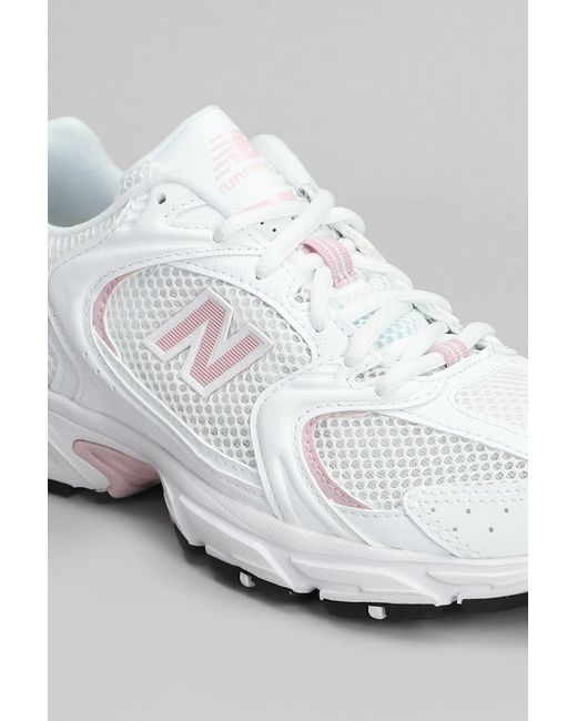 New Balance 530 Sneakers In White Leather And Fabric | Lyst