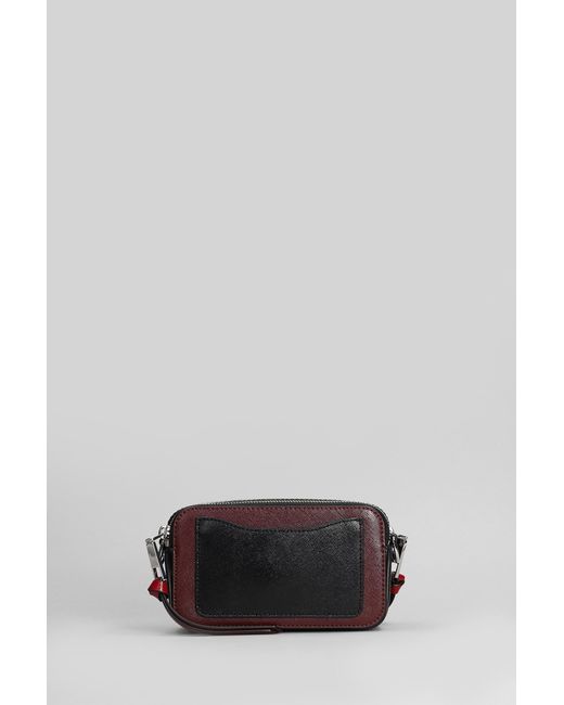 Marc Jacobs The Snapshot Shoulder Bag In Bordeaux Leather in Red | Lyst
