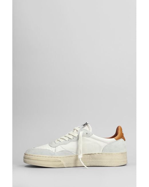 4b12 Hyper Sneakers In White Suede And Leather for Men | Lyst