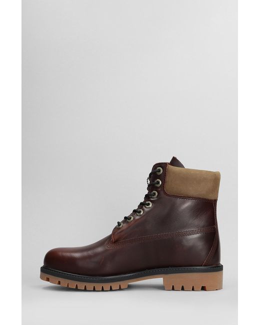 Timberland Heritage 6Lace Combat Boots in Brown for Men | Lyst
