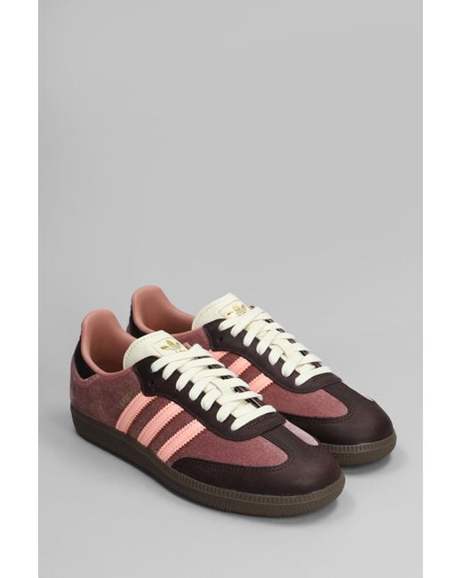 adidas Samba Og Sneakers In Brown Velvet | Lyst