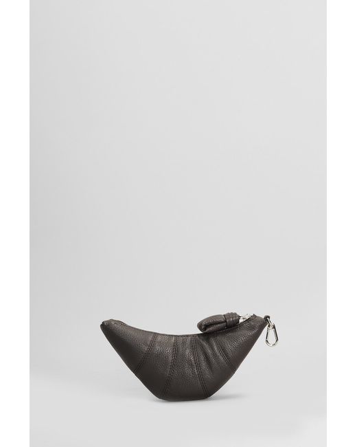 Lemaire Crossiant Coin Shoulder Bag In Brown Leather in Gray | Lyst