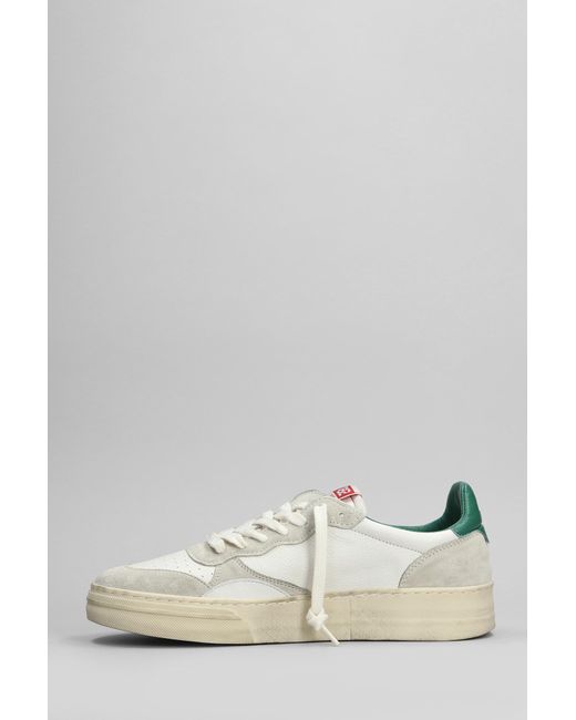 4b12 Hyper Sneakers In White Suede And Leather for Men | Lyst