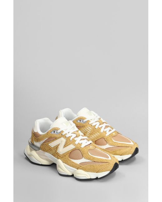 New Balance 9060 Sneakers In Leather Color Suede in Metallic | Lyst