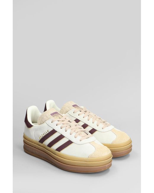 adidas Gazelle Bold Sneakers in Natural | Lyst