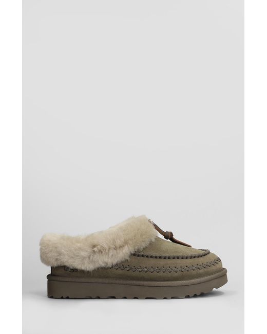 UGG Tasman Alpine Slipper-mule In Green Suede in Gray | Lyst