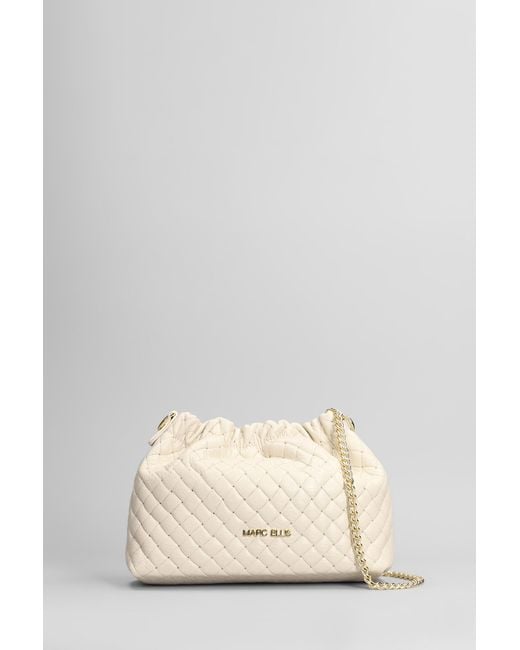 Marc Ellis Helena Plot Shoulder Bag In Beige Faux Leather in Natural | Lyst