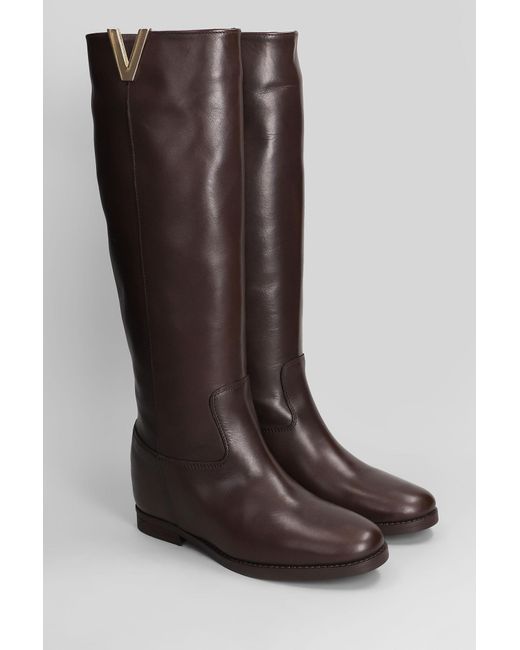 Julie Dee In Dark Brown Leather | Lyst