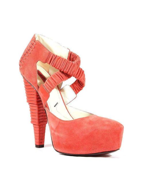 Cesare Paciotti Designer Shoes Strawberry High-heel Runway Platforms ...