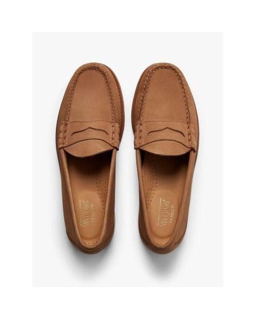 G.H. Bass & Co. Earth Nubuck Weejun Heritage Penny Nubuck Loafer in ...