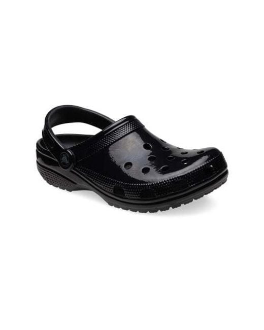 Crocs™ Classic High Shine Clog in Black | Lyst UK