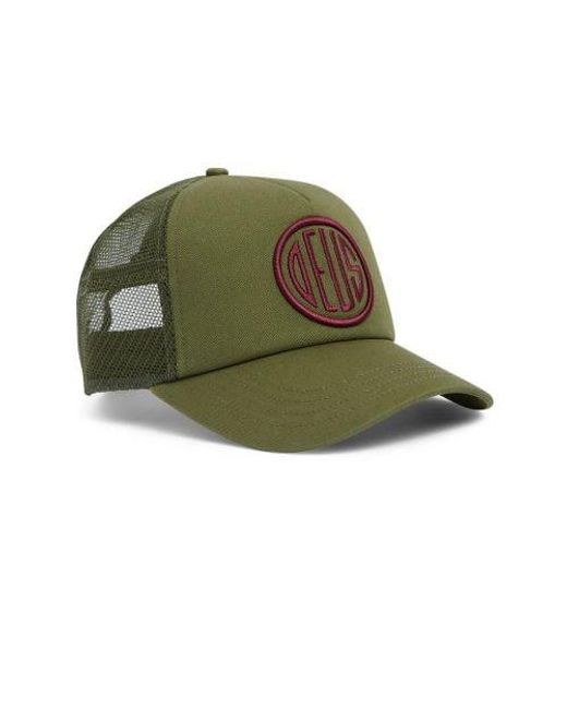 Deus Ex Machina Pine Logo Trucker Cap in Green for Men | Lyst UK