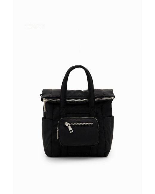 Desigual Xs Multi-Position Voyager Backpack in Black | Lyst