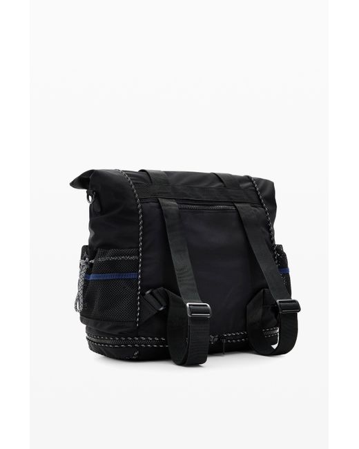 Desigual Xl Multi-Position Backpack in Black | Lyst