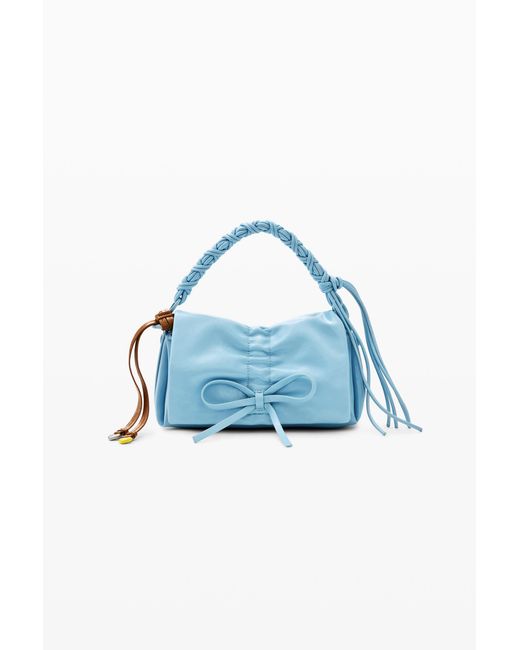 Desigual Shiny Bow Bag, Polyurethane in Blue | Lyst
