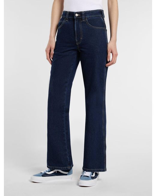 Dickies Bridger Relaxed Bootcut Jeans in Blue | Lyst UK