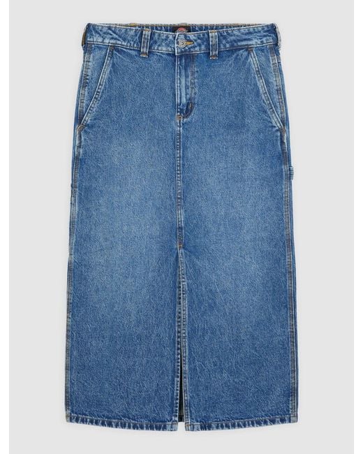 Dickies Skirts Long Denim Carpenter in Blue | Lyst UK