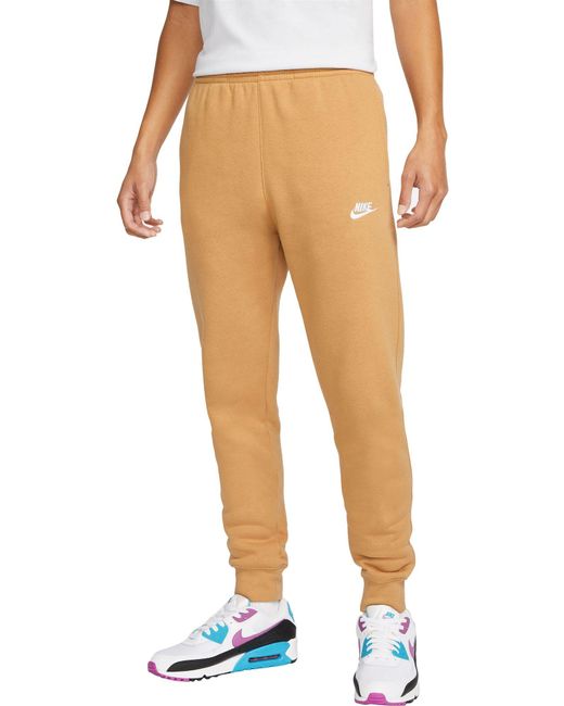 Nike Sportswear Club Fleece Jogger Pants In White For Men Lyst