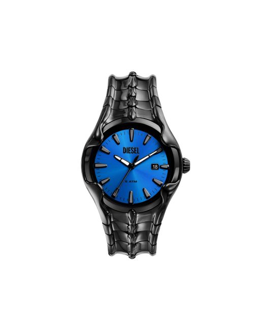 DIESEL Vert Three-Hand Date Stainless Steel Watch in Blue for Men | Lyst