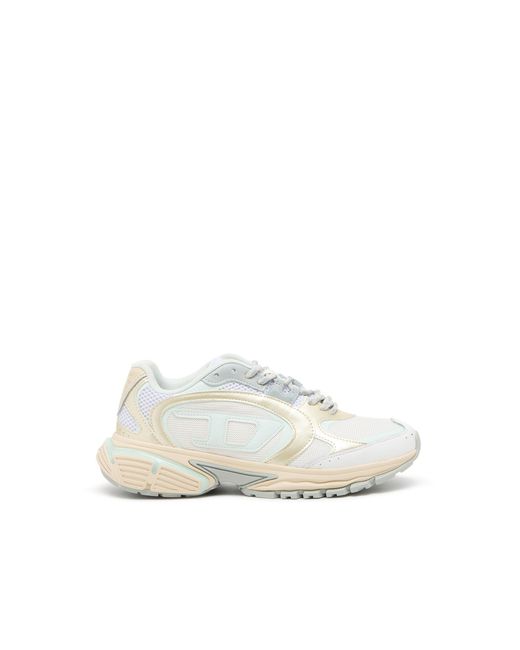 DIESEL S-D-Runner X Running Shoes With Metallic Details in White | Lyst UK