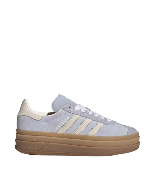 adidas Sneakers Gazelle Bold Crystal Sky in White | Lyst UK