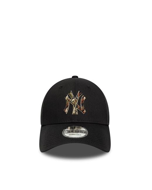 KTZ Cappellino New York Yankees Mlb Outline 9Forty Camo in Black for ...