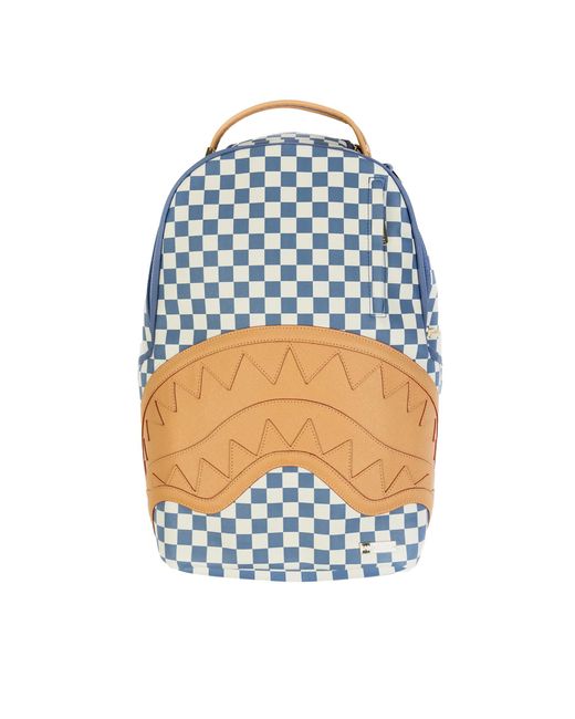 Sprayground Zaino Letter Checker in Blue for Men | Lyst