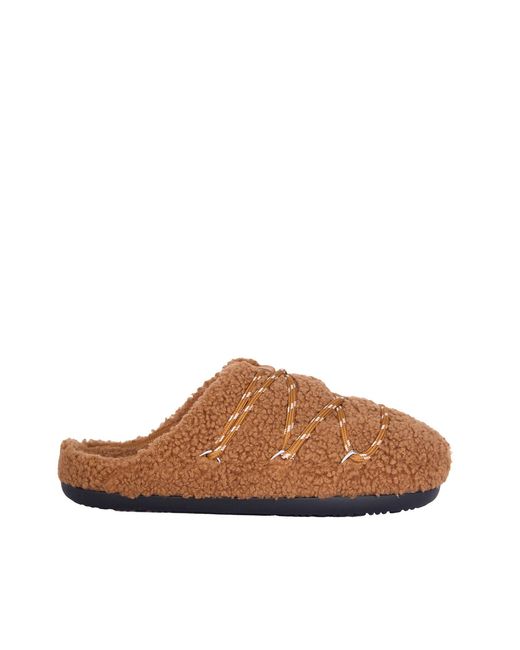 Moon Boot Ciabatta Teddy Cognac in Brown | Lyst