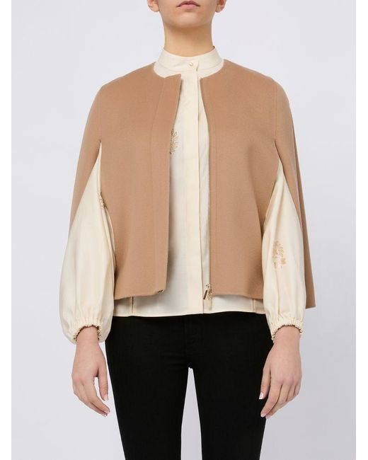 Max Mara Helene Cape in Brown | Lyst