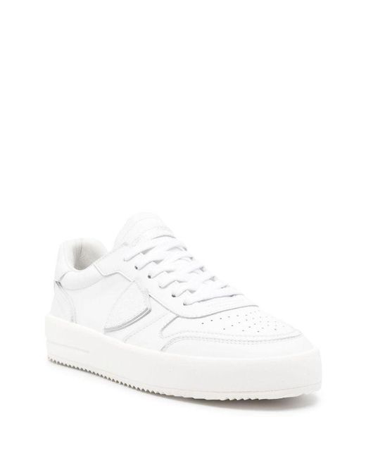 Philippe Model Nice Low Sneakers in White | Lyst