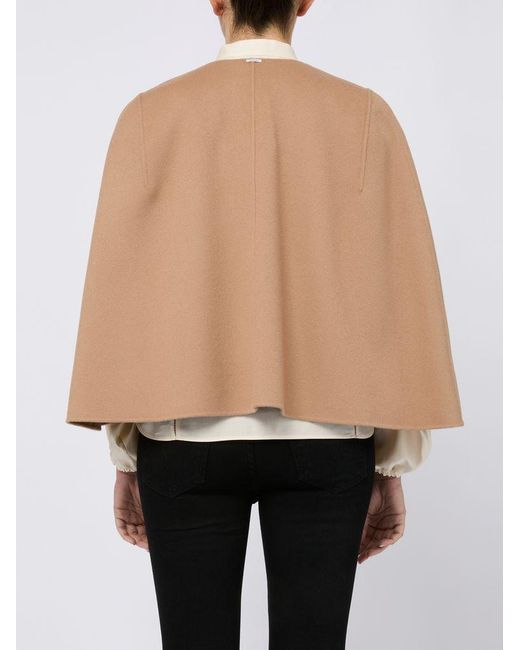 Max Mara Helene Cape in Brown | Lyst