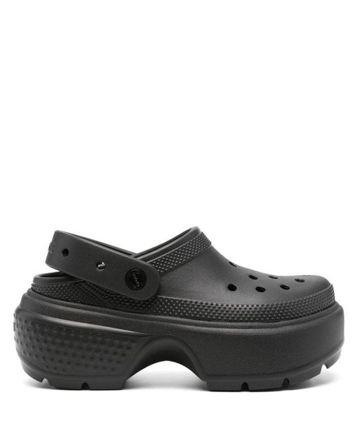 Crocs™ Stomp Clog Platform in Black | Lyst