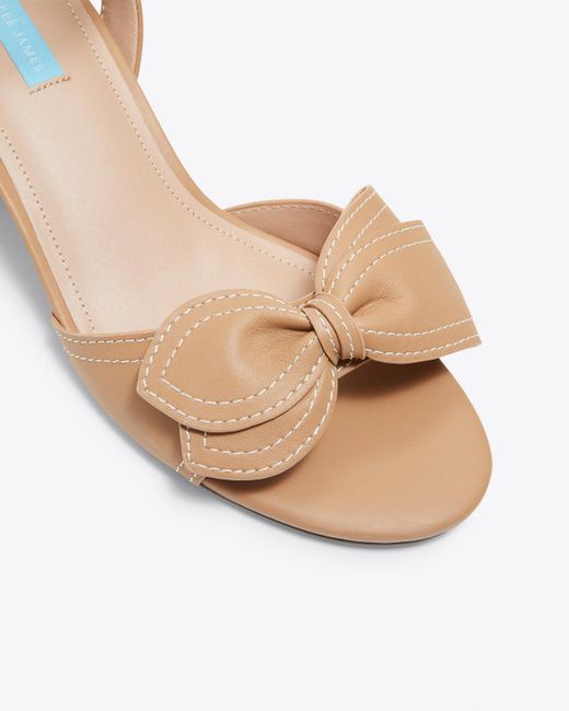 Draper James Bow Heel in Natural | Lyst