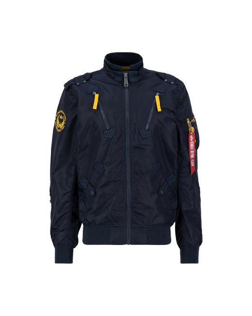 Alpha Industries Falcon Ii Light Bomber Jacket in Blue for Men | Lyst UK