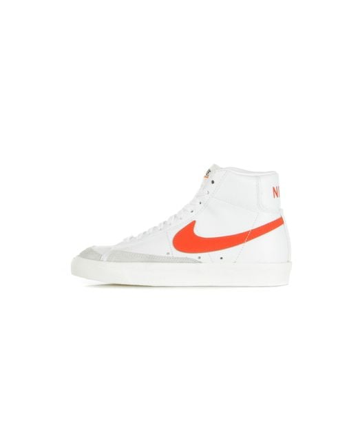 Nike W Blazer Mid 77 High Shoe in White | Lyst