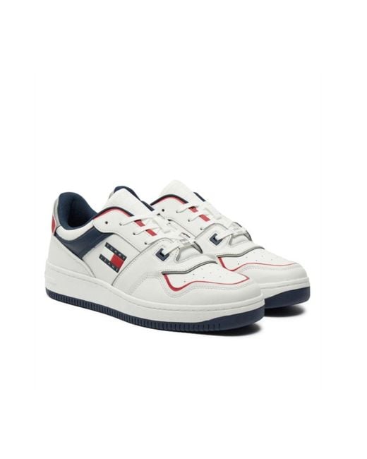 Tommy Hilfiger Shoes Tjm Retro Basketball Cupsole in White for Men | Lyst