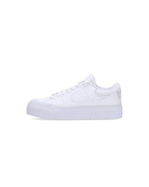 Nike Wmns Court Legacy Lift Low Shoe in White | Lyst