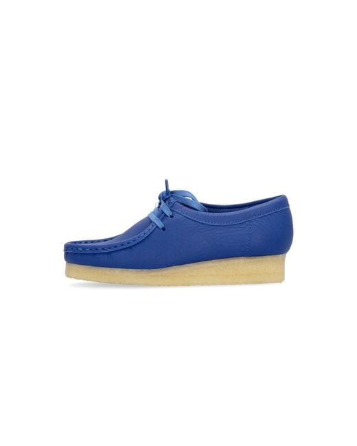 Clarks W Wallabee Lifestyle Shoe in Blue | Lyst