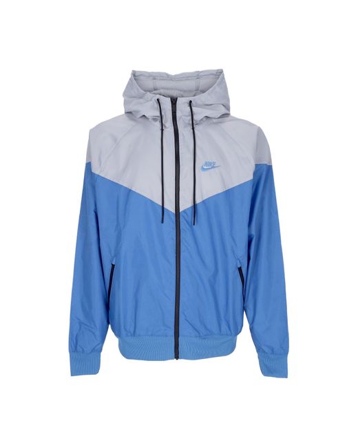 Nike Windbreaker Sportswear Woven Lined Windrunner Hooded Jacket in ...