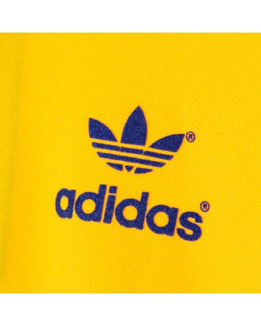 adidas 70S Track Top Track Jacket in Yellow | Lyst