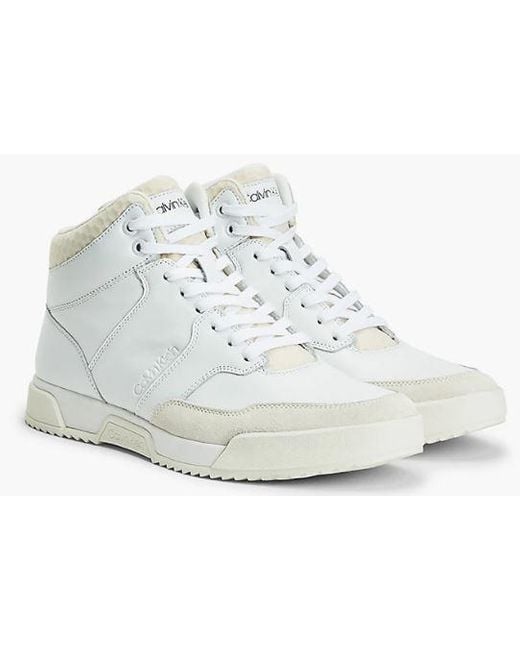Calvin Klein High Neck Shoes in White for Men | Lyst