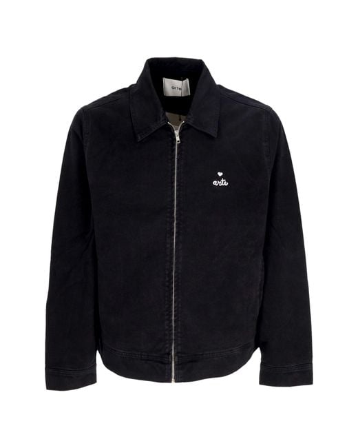 Arte' Jacket Jeans Heart Logo Jacket in Black for Men | Lyst