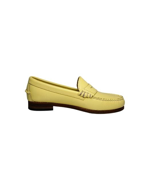 Sebago Shoes Adult Handcrafted Moccasin-Custom Viability in Yellow for ...