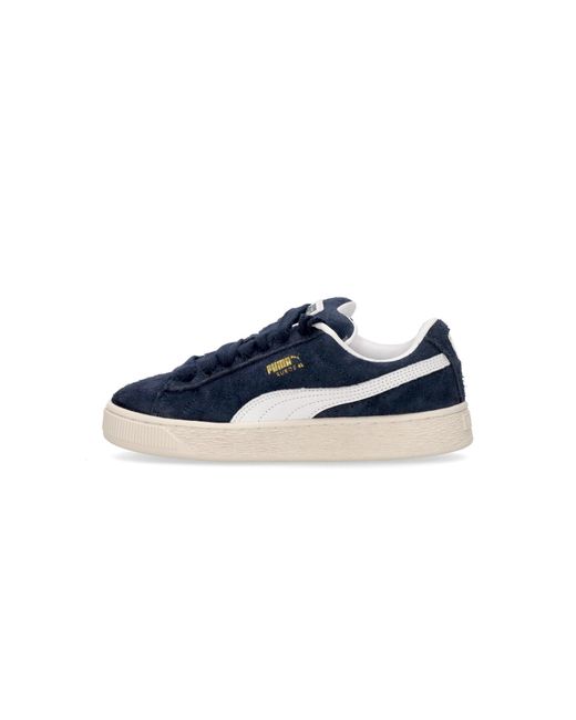 PUMA Suede Xl Hairy Low Shoe in Blue for Men | Lyst