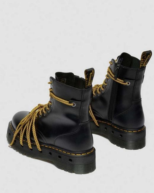 Dr. Martens Jadon Xl Leather Platform Boots in Black for Men | Lyst UK
