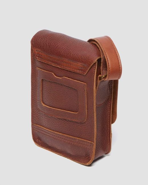 Dr. Martens Ambassador Leather Reporter Bag in Brown | Lyst UK