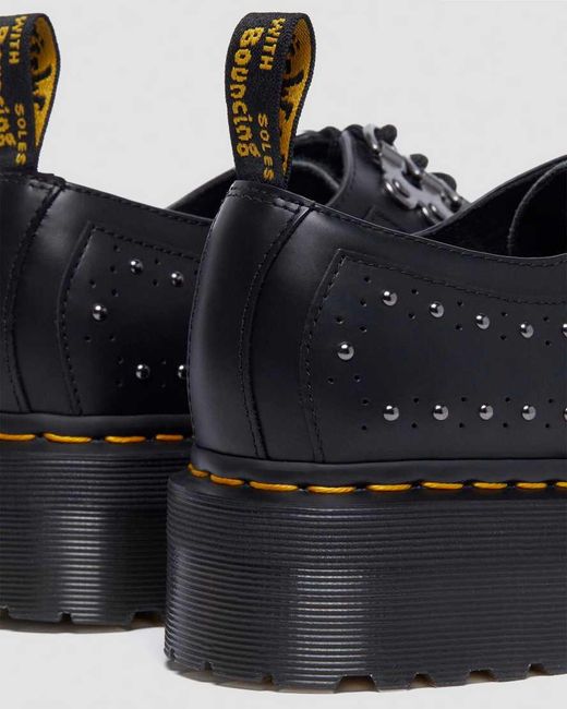 Dr. Martens Ramsey-Eye Leather Platform Creepers Shoes in Black for Men ...