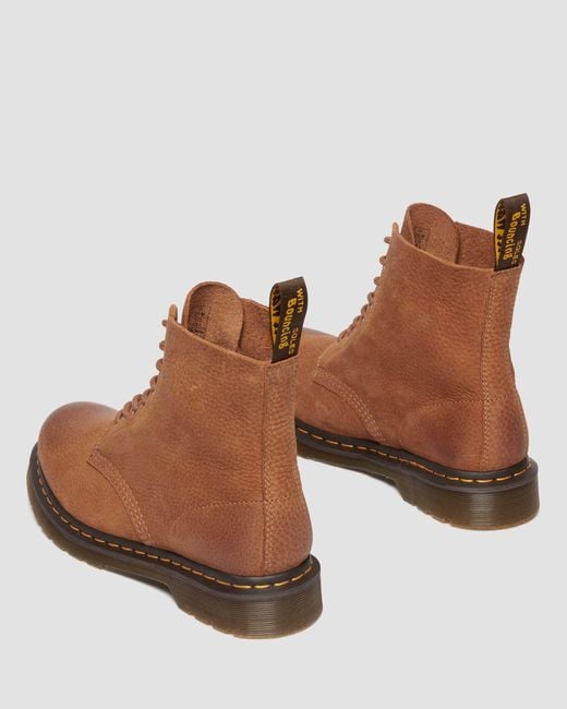 Dr. Martens 1460 Pascal Tumbled Nubuck Boots in Brown | Lyst
